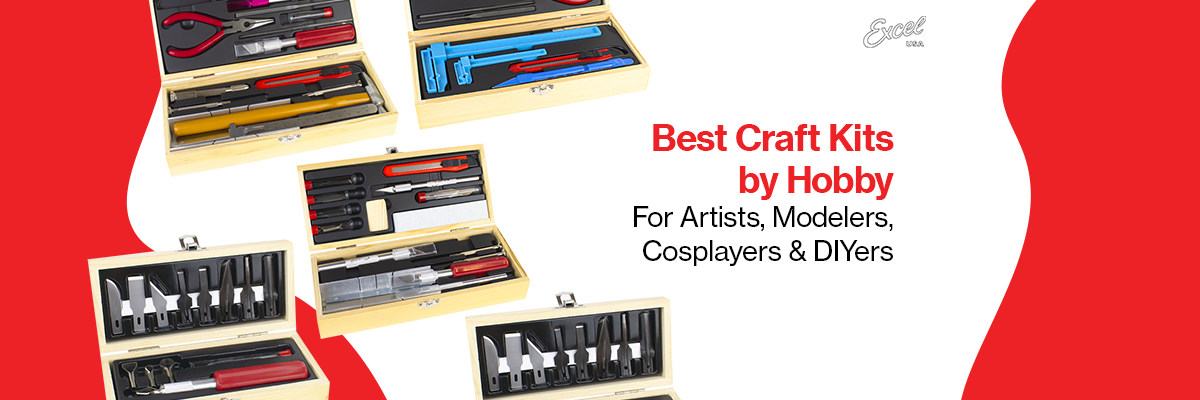 Best Hobby Knife Sets by Craft: Excel Blades Kits for Model Making, Art ...