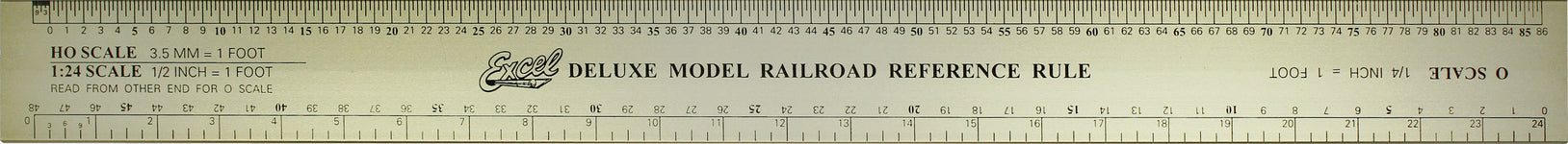 Scale Ruler | 12-Inch Imperial Ruler for Modeling | Excel Blades