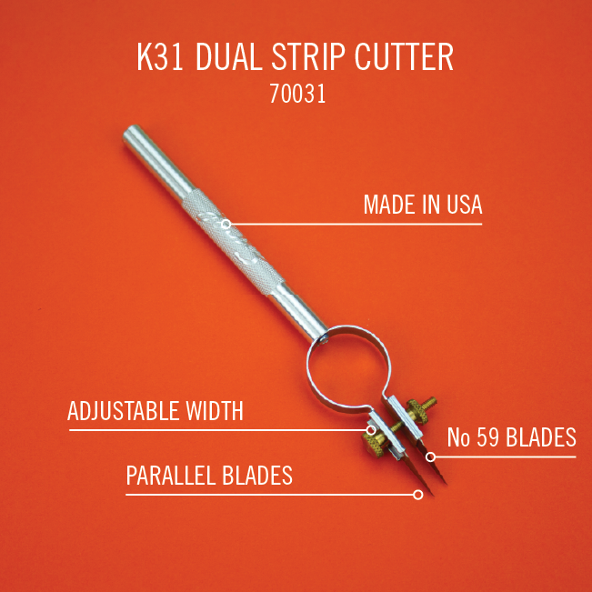 Adjustable Dual Blade Strip Cutter | Made in the USA | Excel Blades
