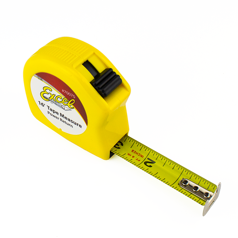 16 ft Tape Measure | Double Sided & Stainless Steel | Excel Blades